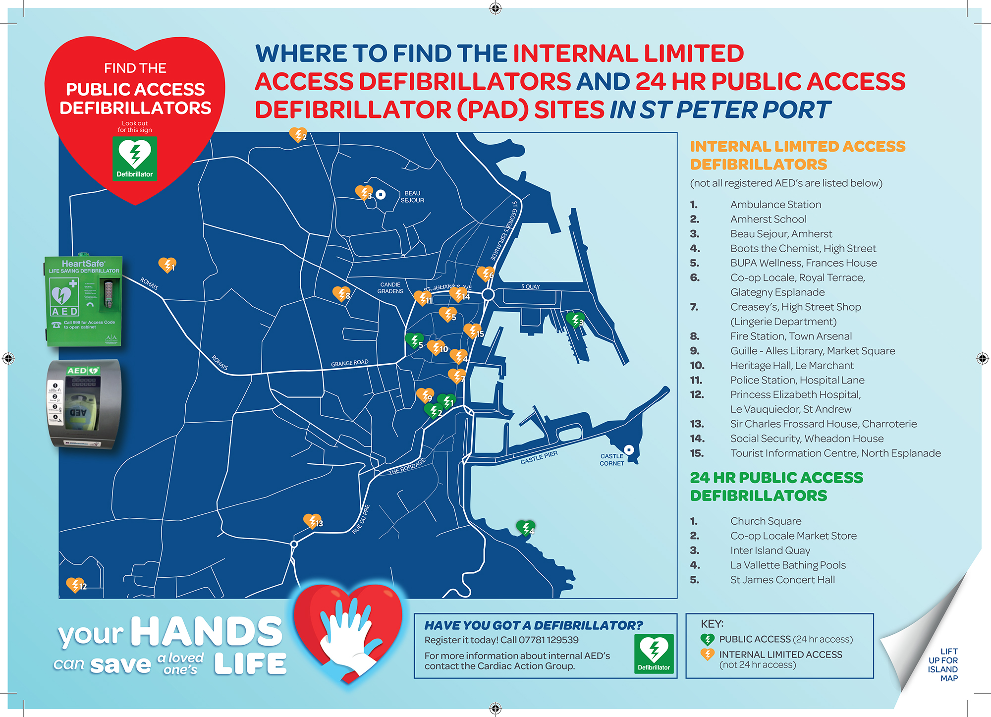 AED PAD Locations In The Bailiwick Of Guernsey AED PAD Locations In The Bailiwick Of Guernsey
